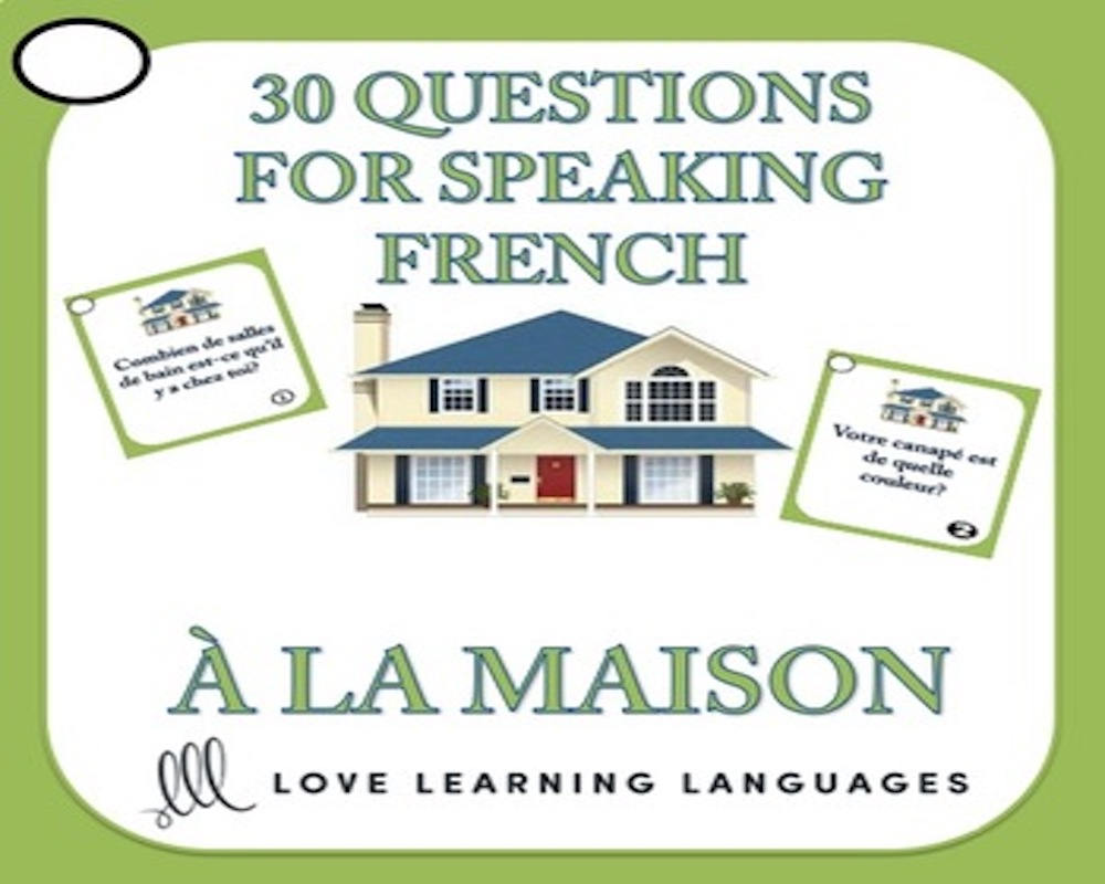 30 French Speaking Prompts Vocabulaire De La Maison - Etsy