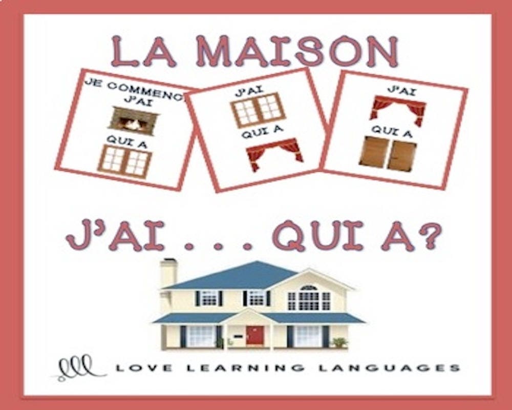 French Classroom Game Vocabulaire De La Maison J'ai ... Qui A - Etsy