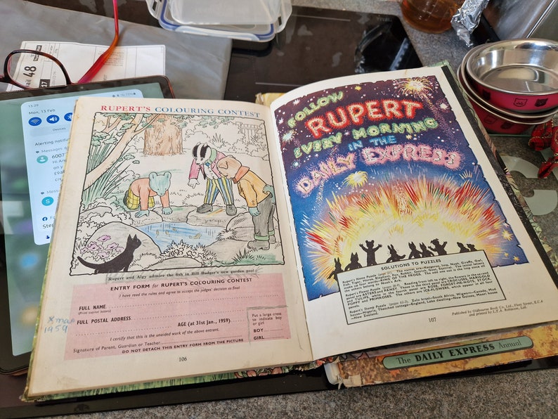 Hard Back Rupert Bear Annual From the 1950's - Etsy