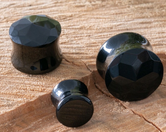 2g 6mm 5/8 16mm Onyx and Opal Hider Plugs Upgrade for Any Regular ...