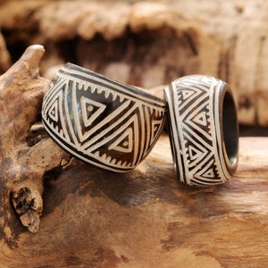 Bone Carved Statement Ring Handcrafted Real Bone Ring Natural Bone ...