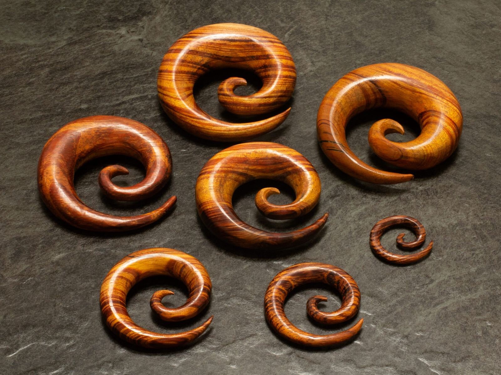 Wood Spiral Ear Stretcher 4-20 mm Ear Plug Taper Gauge Tunnel | Etsy