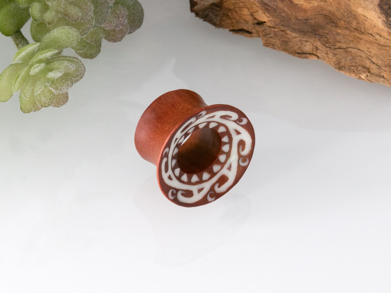 Flesh Tunnel Sabo Wood Mayan Aztec Tattoo Tribal Plug Eyelet | Etsy