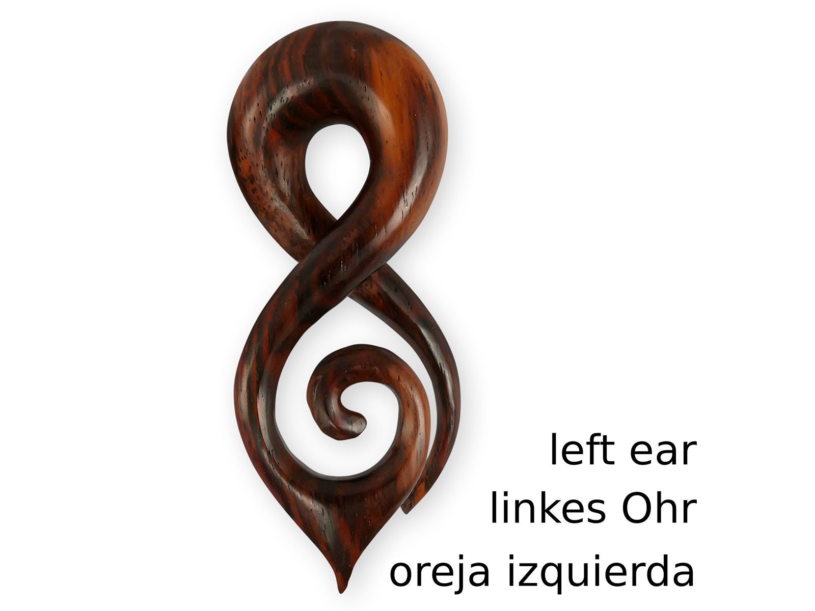 Wooden Earring Twist Expander Taper Spiral Stretcher Ear | Etsy