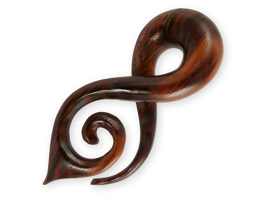 Wooden Earring Twist Expander Taper Spiral Stretcher Ear Weigths ...