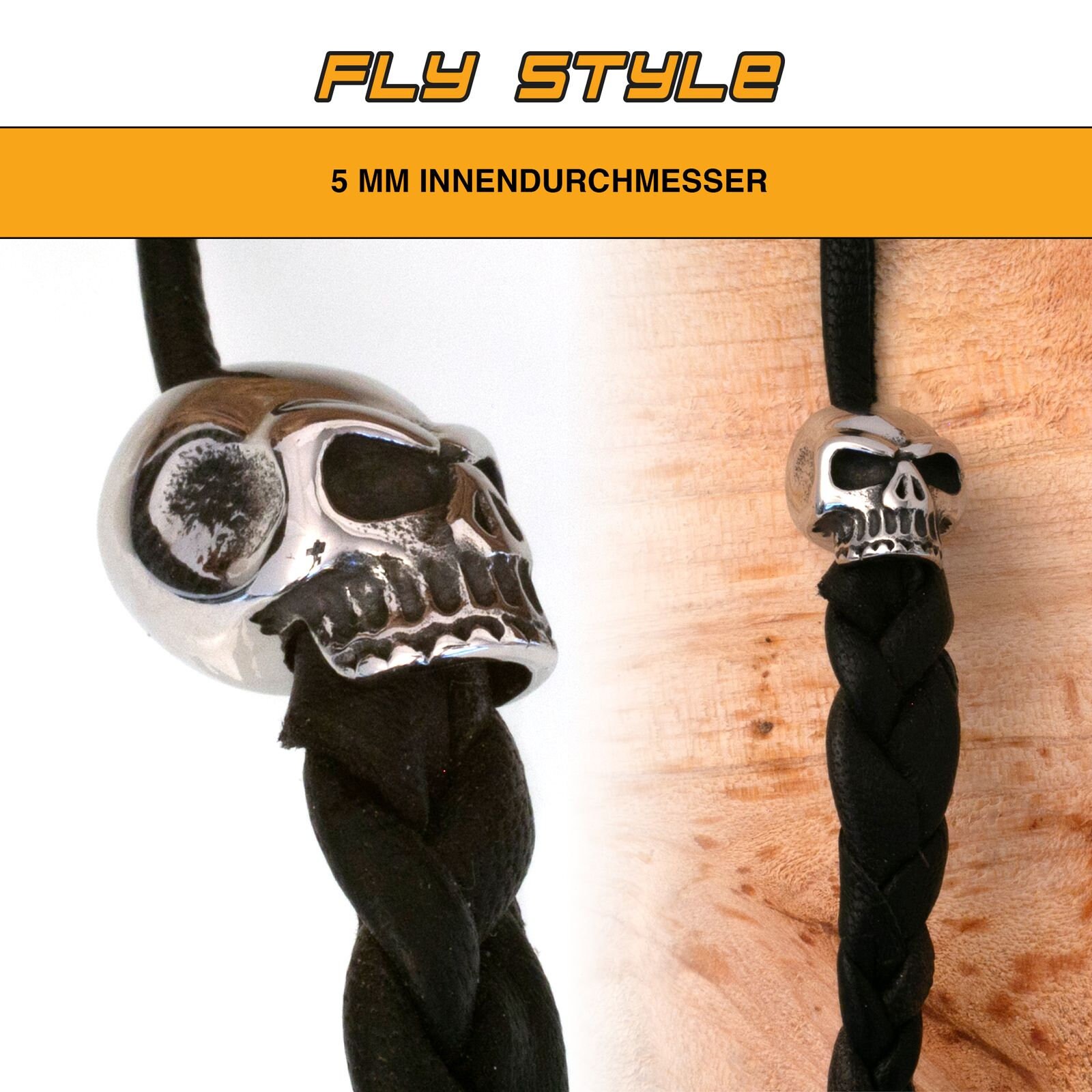 Beard Bead Skull Stainless Steel Hair Bead 5mm Dread Jewelry - Etsy