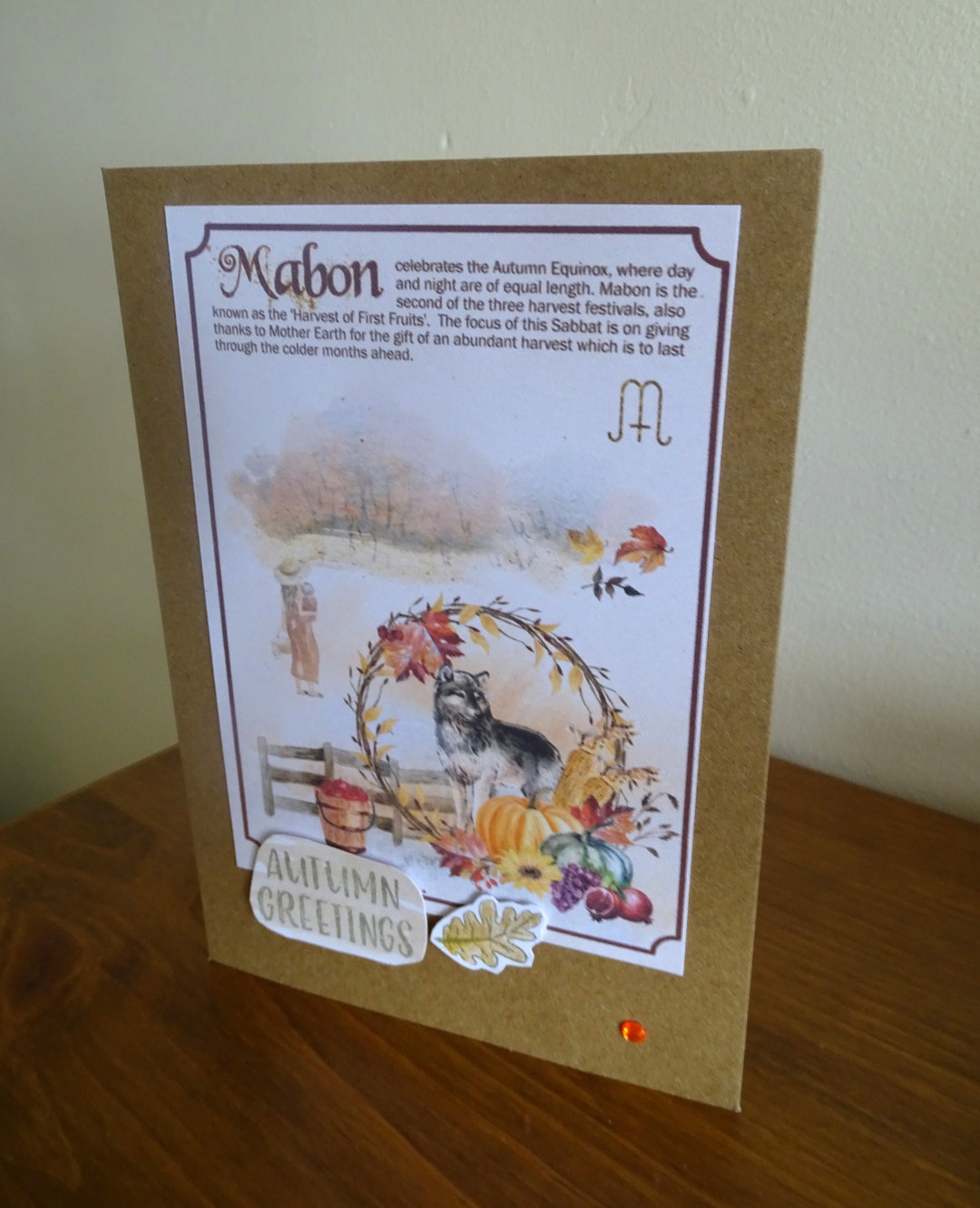 Mabon Greeting Card, Pagan Holiday Card, Wiccan Greeting Card, Mabon - Etsy