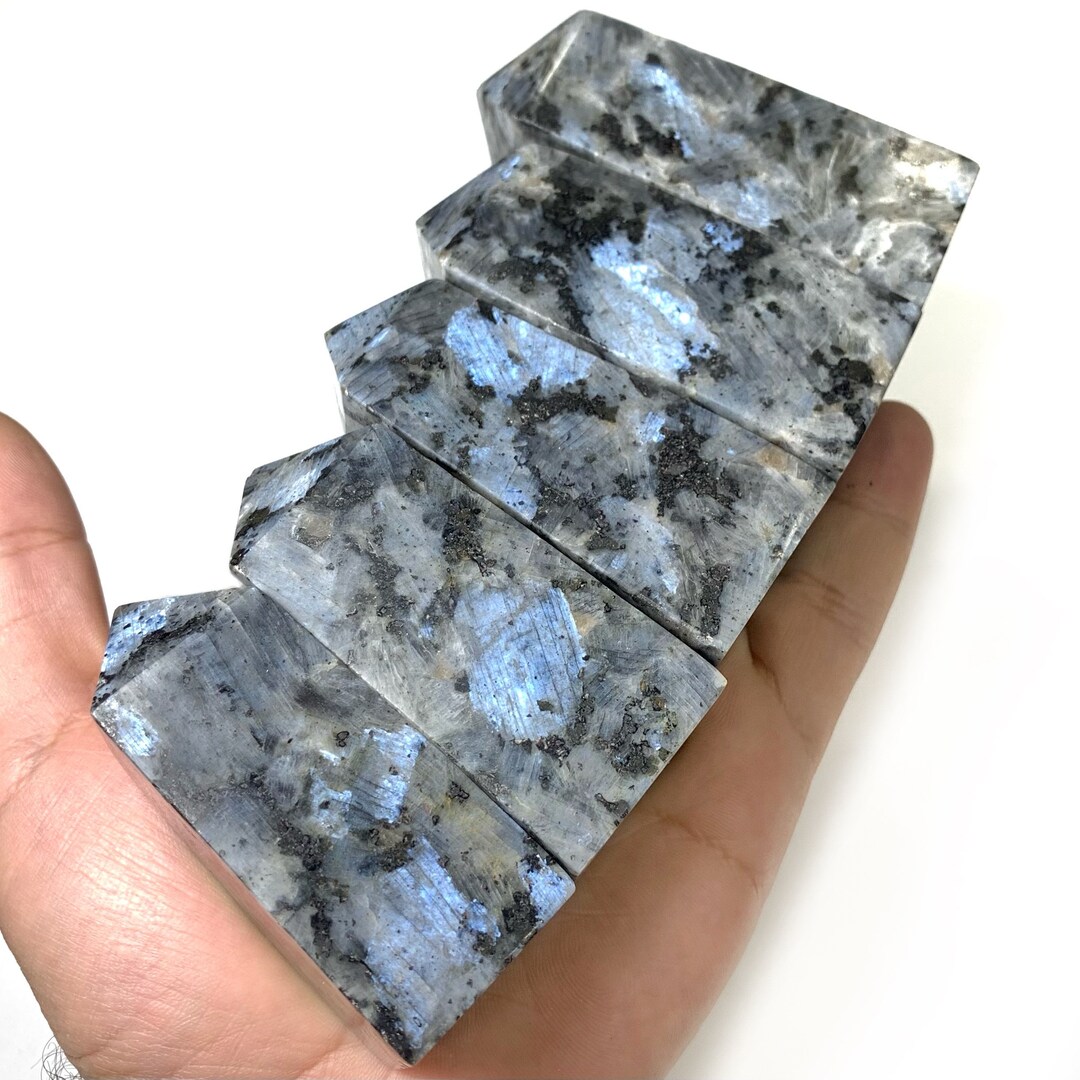 Beautiful Bluish Grey Larvikite Towers, Blue Larvikite Tower, Larvikite ...