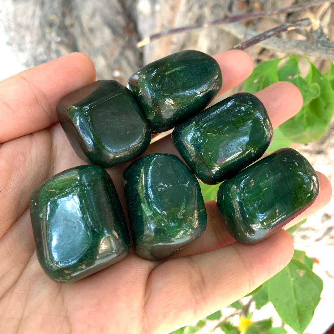 Amazing Quality Green Nephrite Jade Tumbles Jade Tumbles - Etsy
