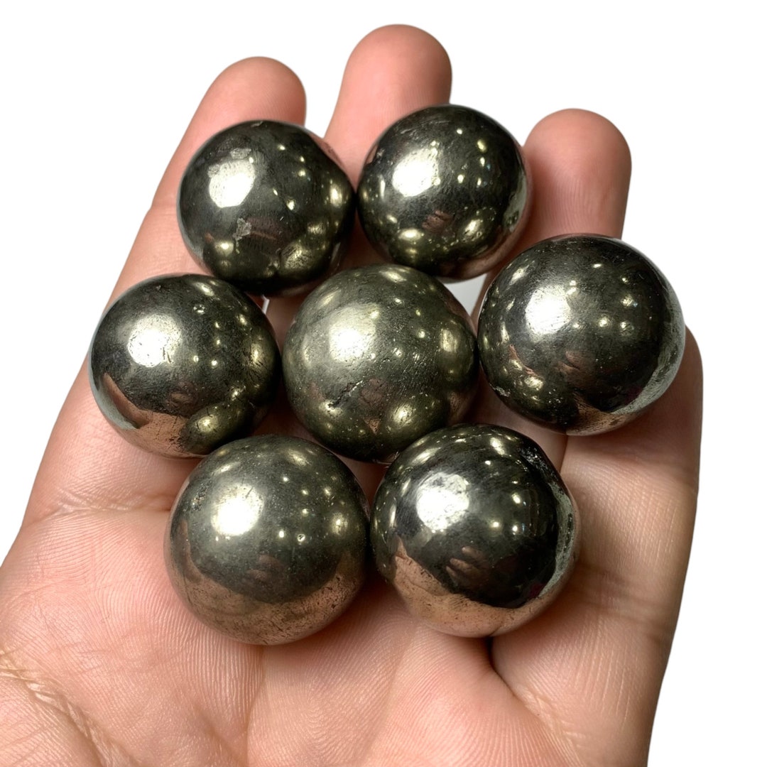 Beautiful Golden Colour Pyrite Spheres, Pyrite Spheres, Pyrite Mini ...