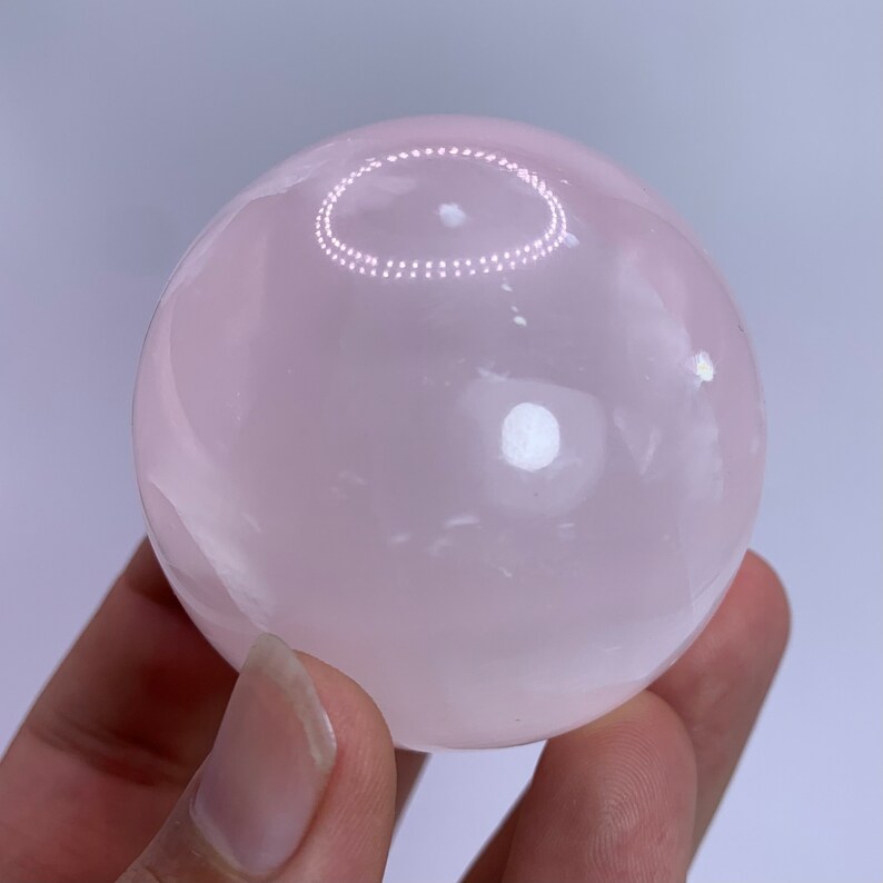 275g Beautiful UV Reactive Pink Calcite Sphere, Mangano Calcite Sphere ...
