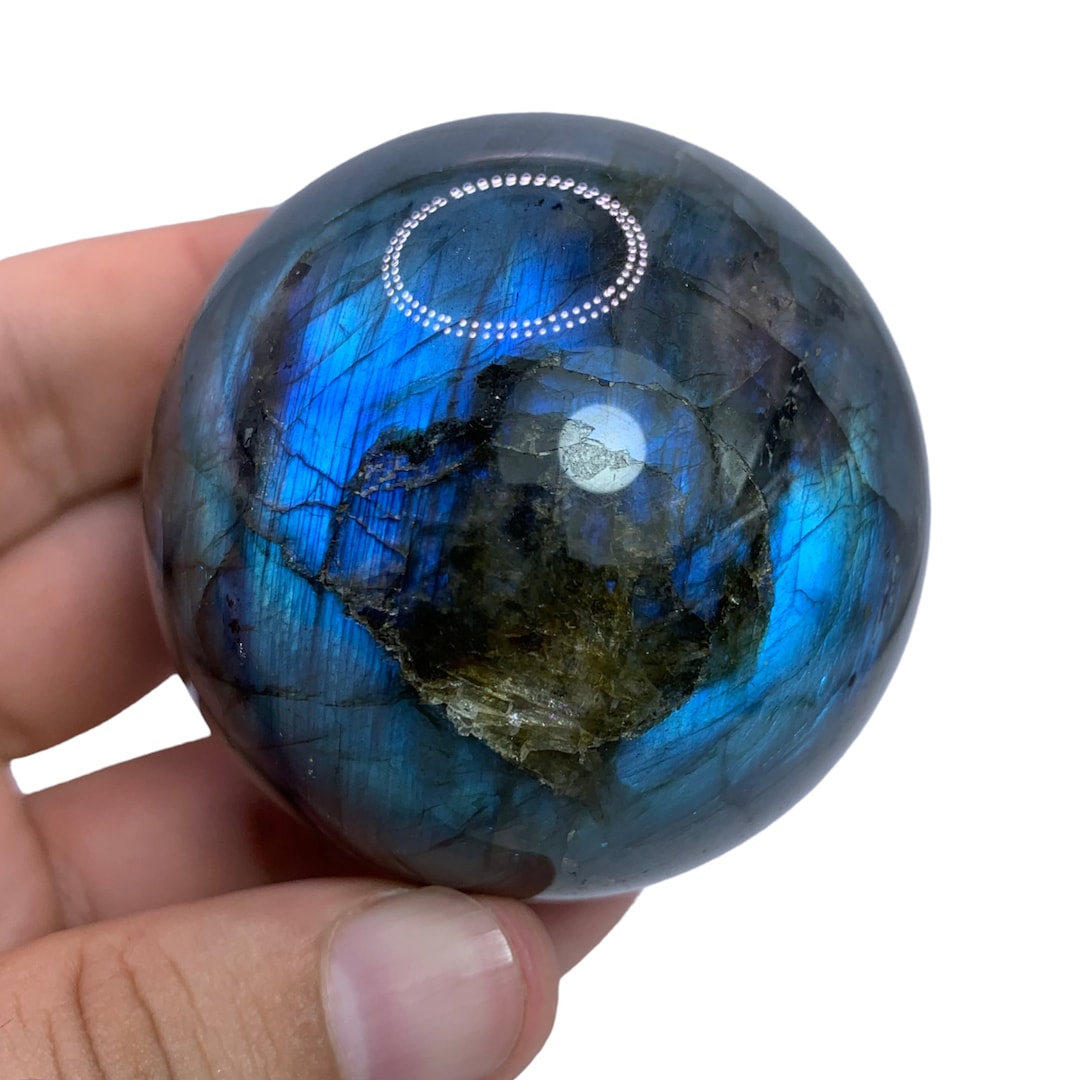 288g Beautiful Blue Labradorite Ball, Labradorite Sphere, Blue ...