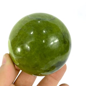 475g Beautiful Yellow Jade Sphere, Shah Maqsood Jade, Jade Sphere, Shah ...