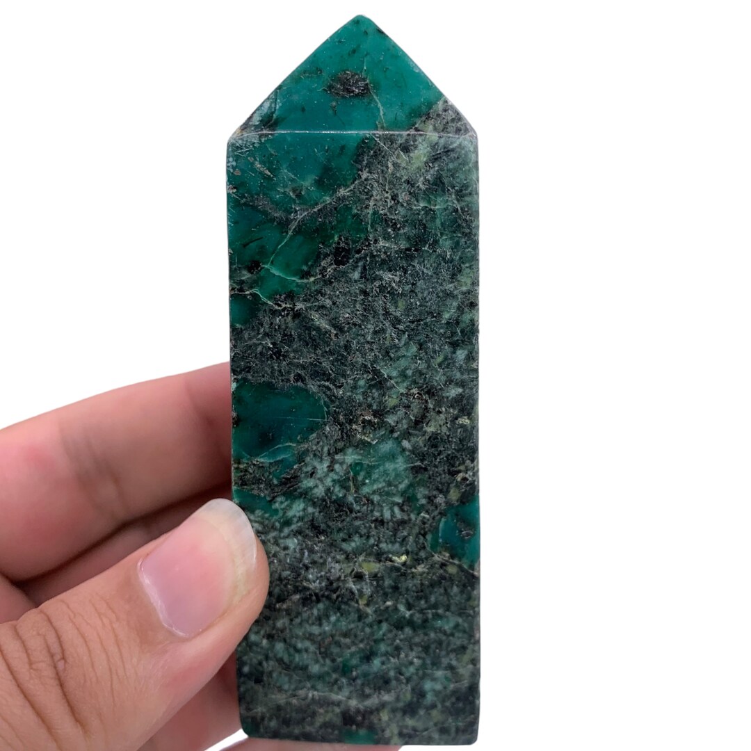 236g Beautiful Green Hydro Garnet Tower, Hydro Garnet Obelisk, Hydro ...