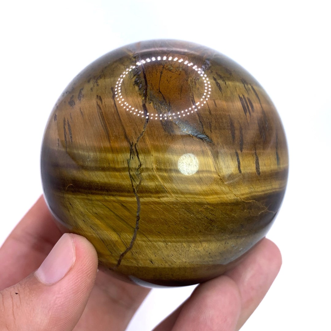 622g Beautiful Tiger's Eye Sphere, Tiger's Eye Ball, Tiger's Eye Sphere ...