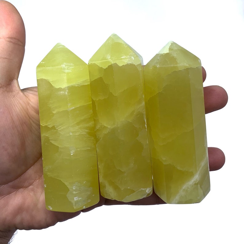 Best Quality Yellow Lemon Calcite Point , Lemon Calcite, Lemon Calcite ...