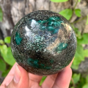 545g Beautiful Green Hydro Garnet Sphere, Hydro Garnet Sphere, Hydro ...