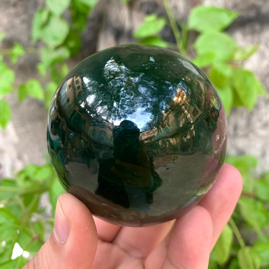 550g Nice Quality Lustrous Nephrite Jade Sphere/ball, Nephrite Jade ...
