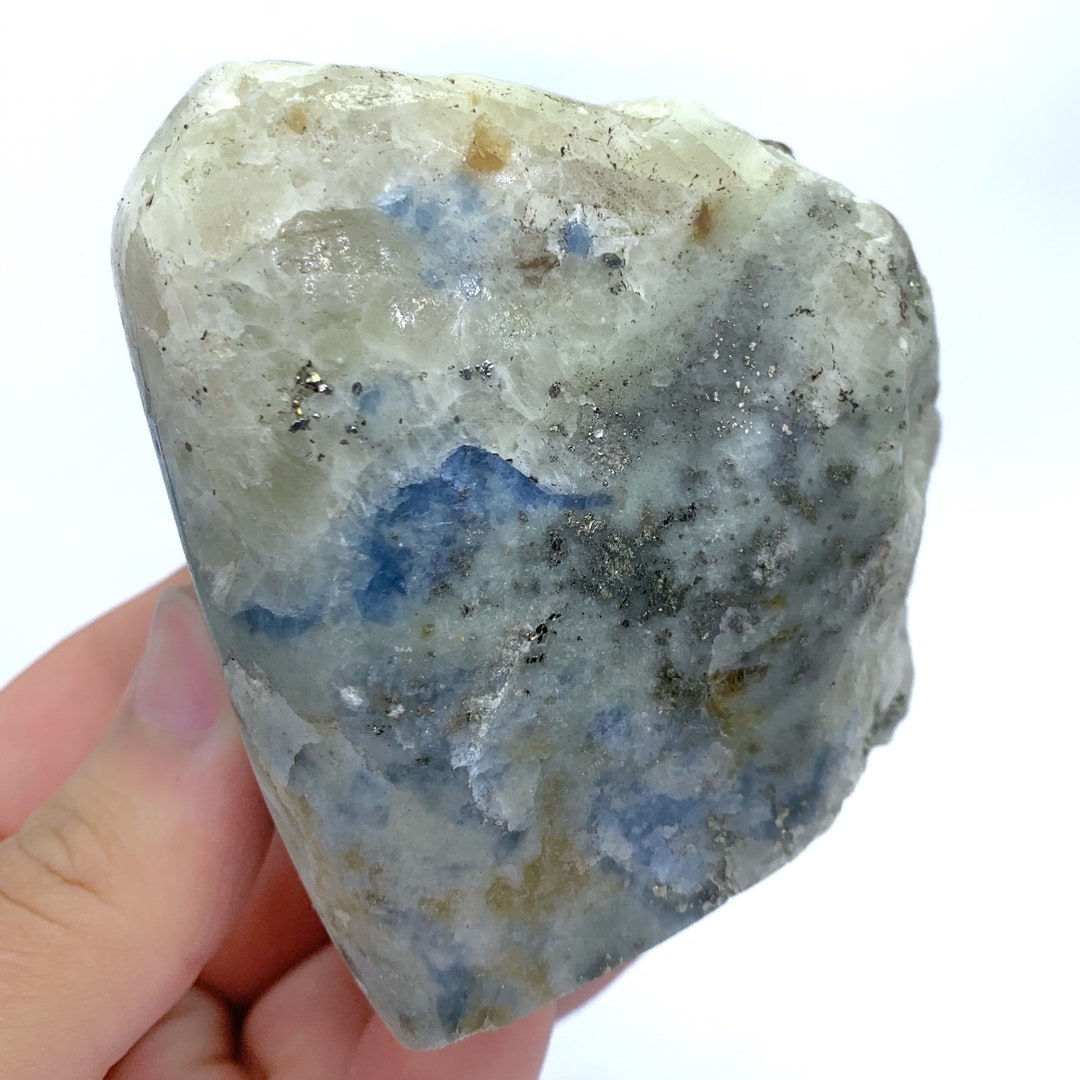 485g Beautiful UV Reactive Hackmanite Three Sides Polished Free Form ...