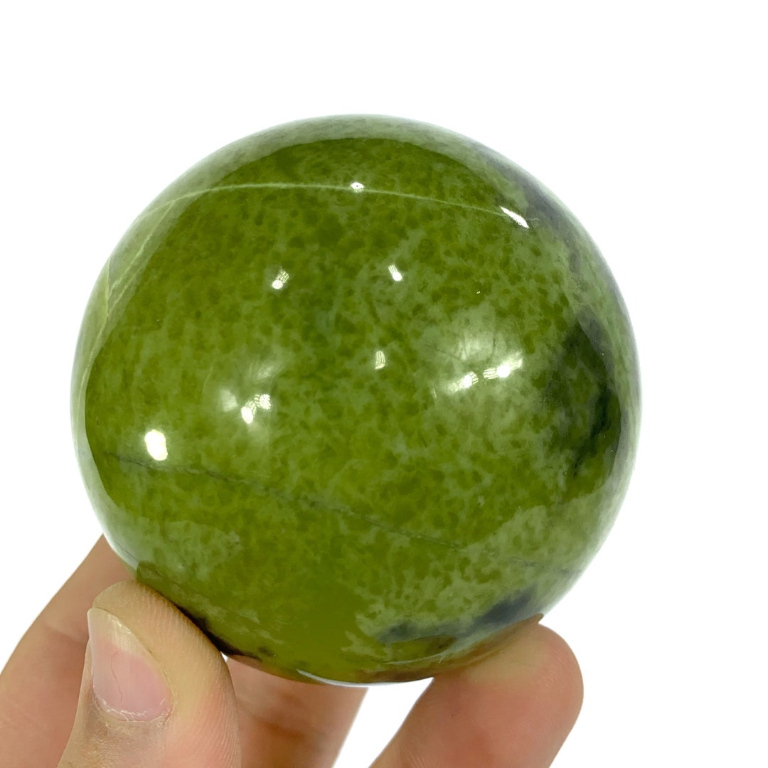 500g Beautiful Yellow Jade Sphere, Shah Maqsood Jade, Jade Sphere, Shah ...
