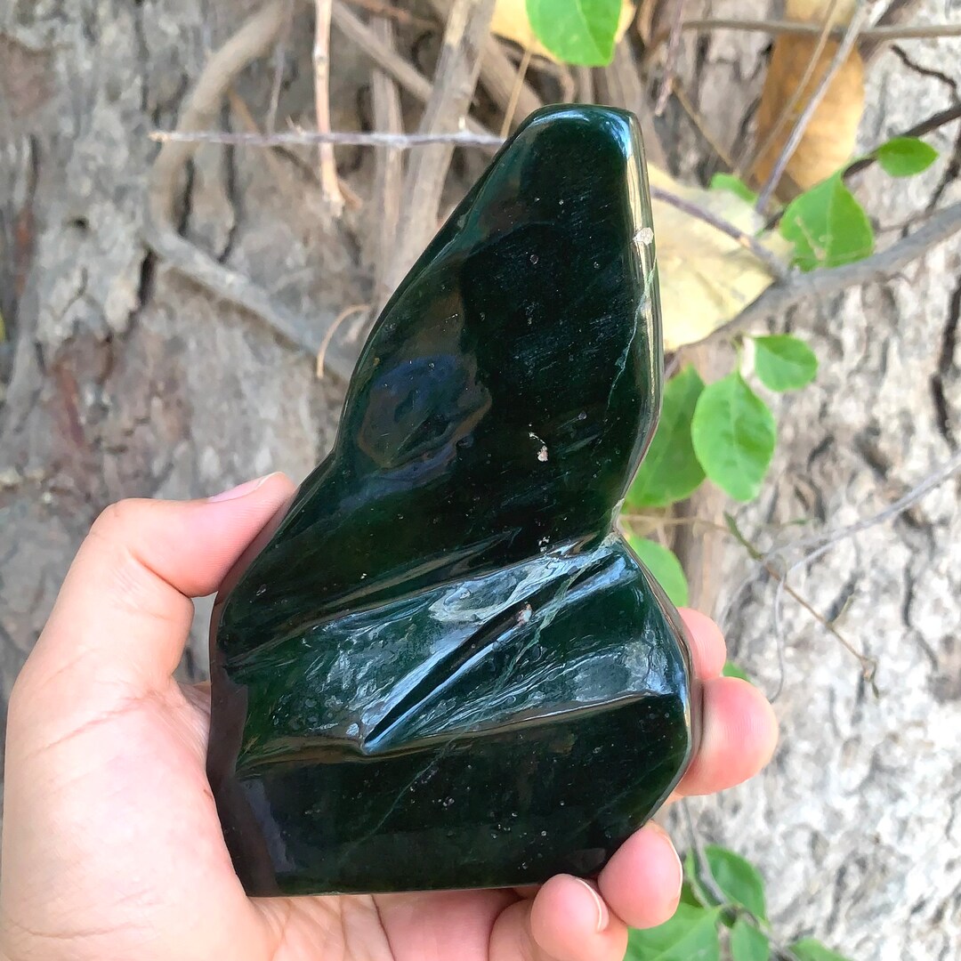 430g Nephrite Jade, Nephrite Jade Free Form, Green Nephrite Jade, Jade ...