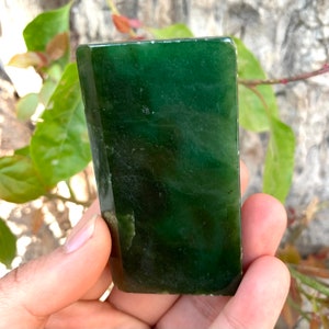 105g Beautiful Polished Green Nephrite Jade, Nephrite Jade Tile ...