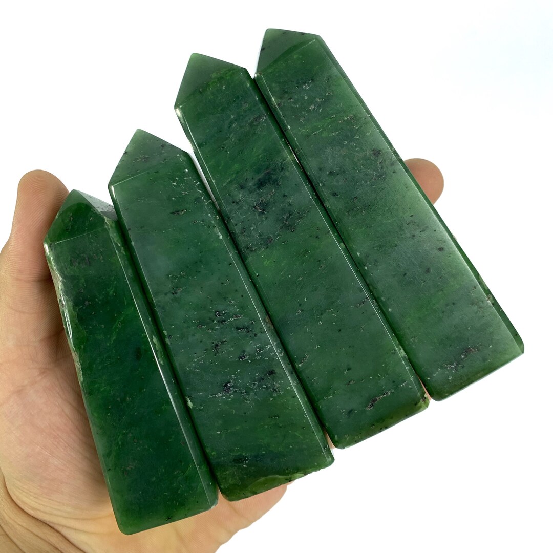Beautiful Green Nephrite Jade Tower, Nephrite Jade, Nephrite Jade ...
