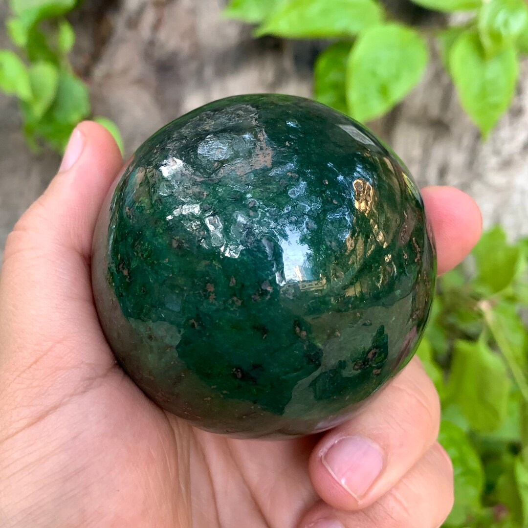 530g Nice Quality Lustrous Nephrite Jade Sphere/ball, Nephrite Jade ...