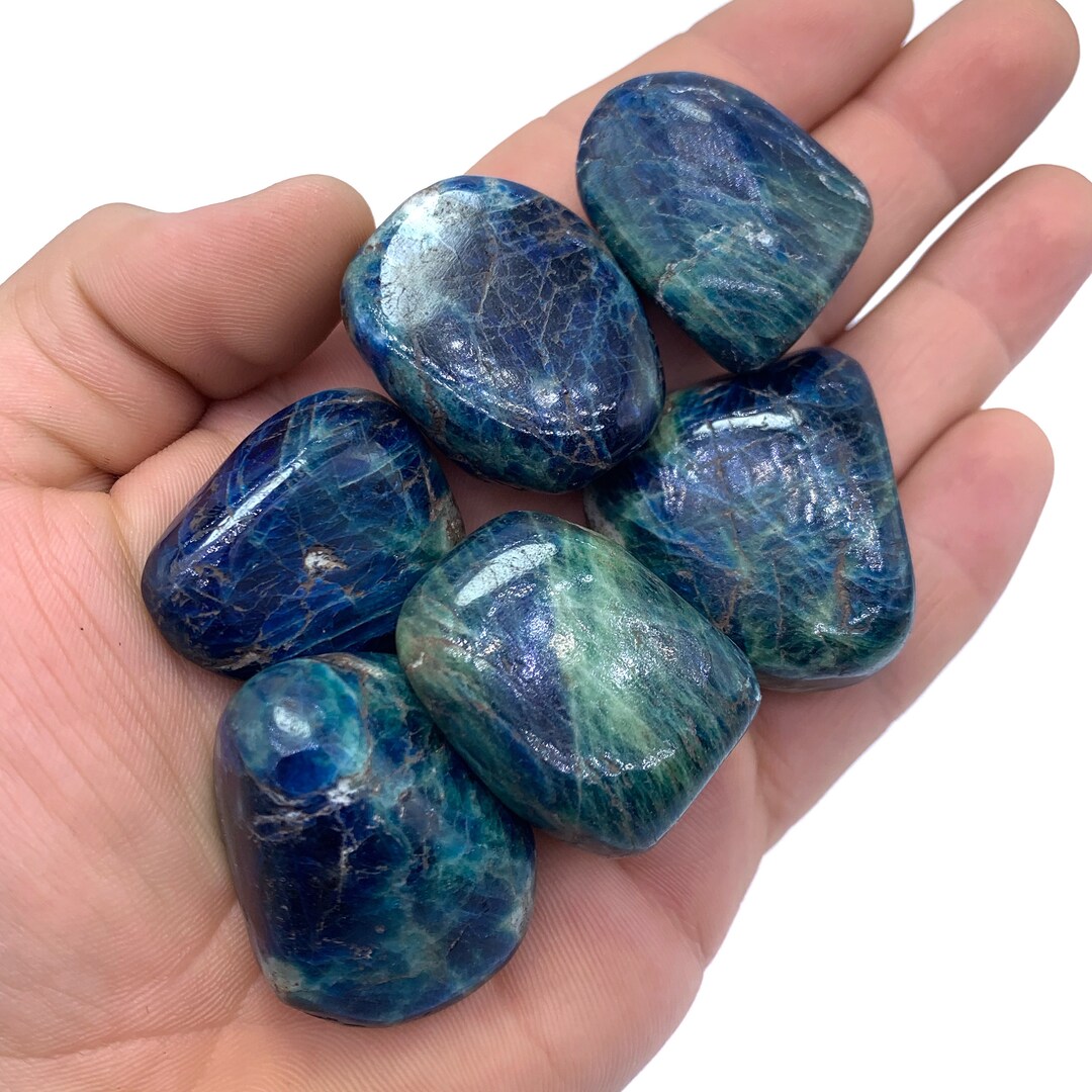 Natural Fluorescent Blue Afghan Sodalite Tumbles, Sodalite Tumbles ...