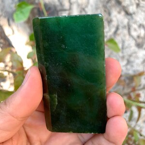 105g Beautiful Polished Green Nephrite Jade, Nephrite Jade Tile ...
