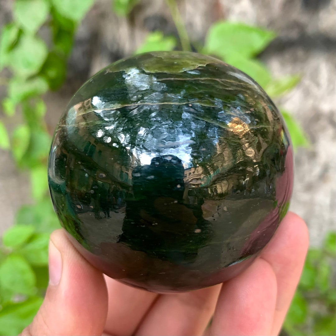 430g Nice Quality Lustrous Nephrite Jade Sphere/ball, Nephrite Jade ...