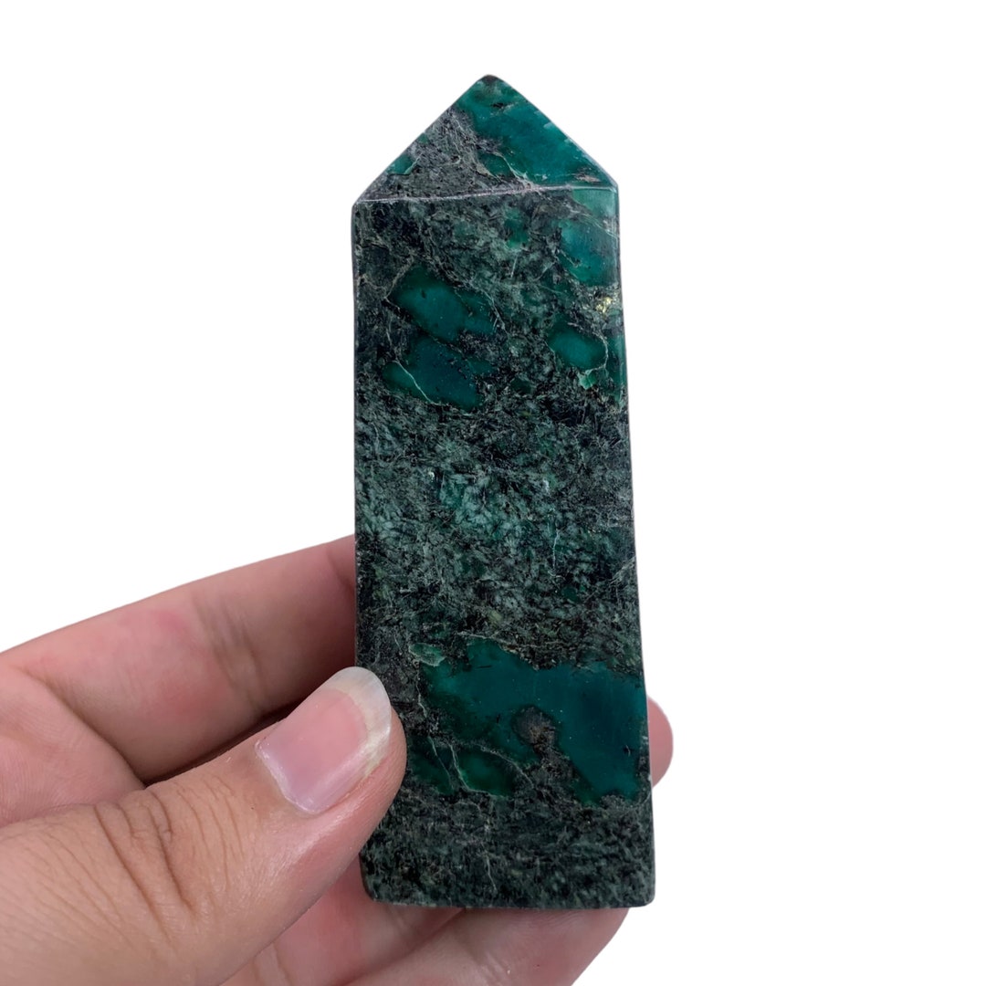 256g Beautiful Green Hydro Garnet Tower, Hydro Garnet Obelisk, Hydro ...