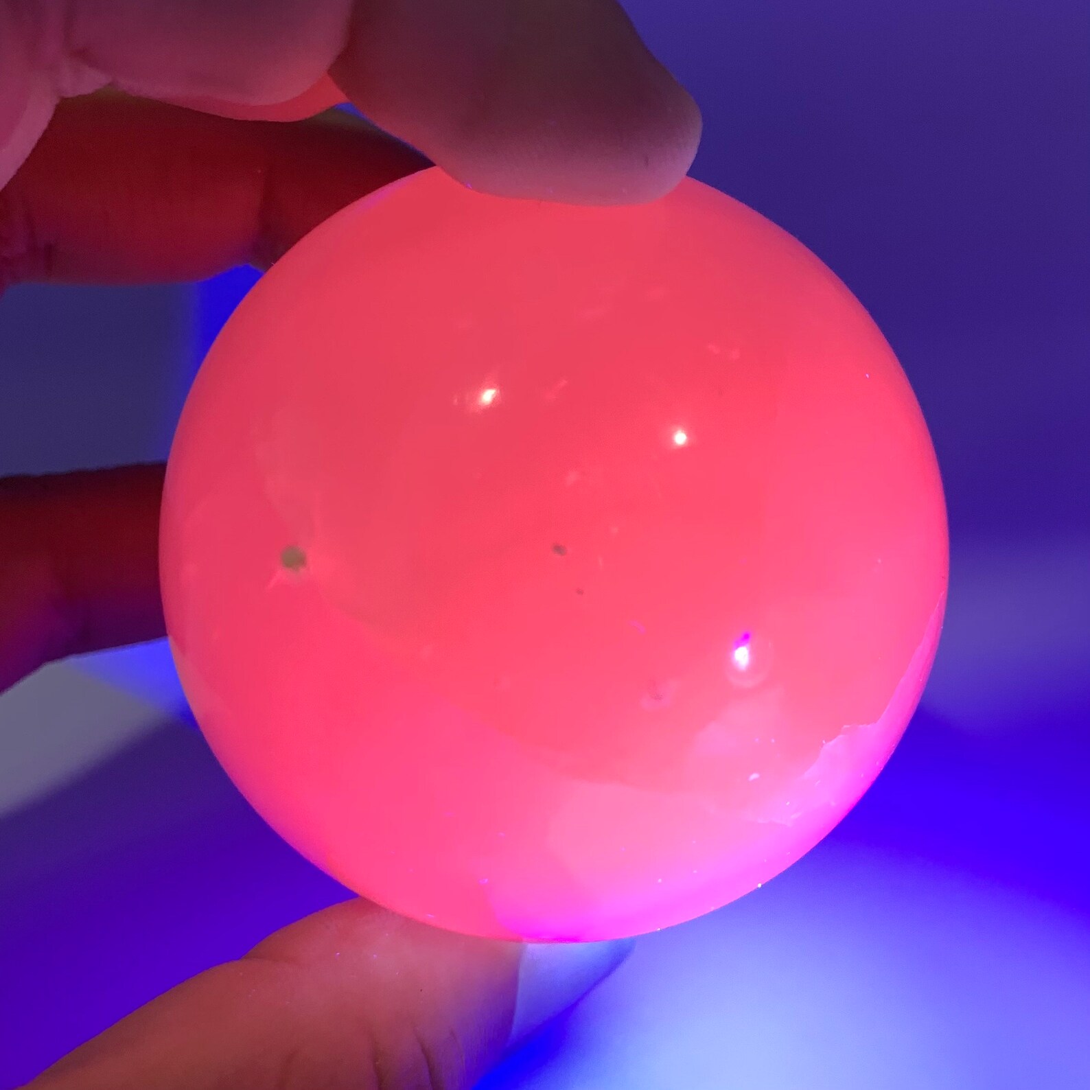 275g Beautiful UV Reactive Pink Calcite Sphere, Mangano Calcite Sphere ...