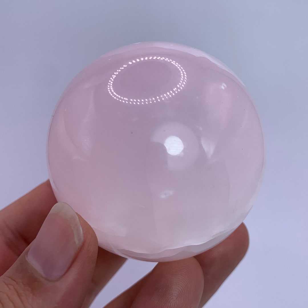 275g Beautiful UV Reactive Pink Calcite Sphere, Mangano Calcite Sphere, Calcite Sphere, Pink ...