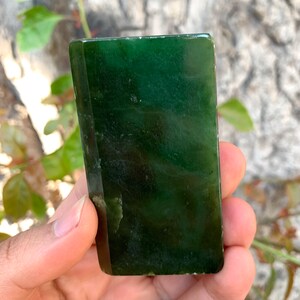 105g Beautiful Polished Green Nephrite Jade, Nephrite Jade Tile ...