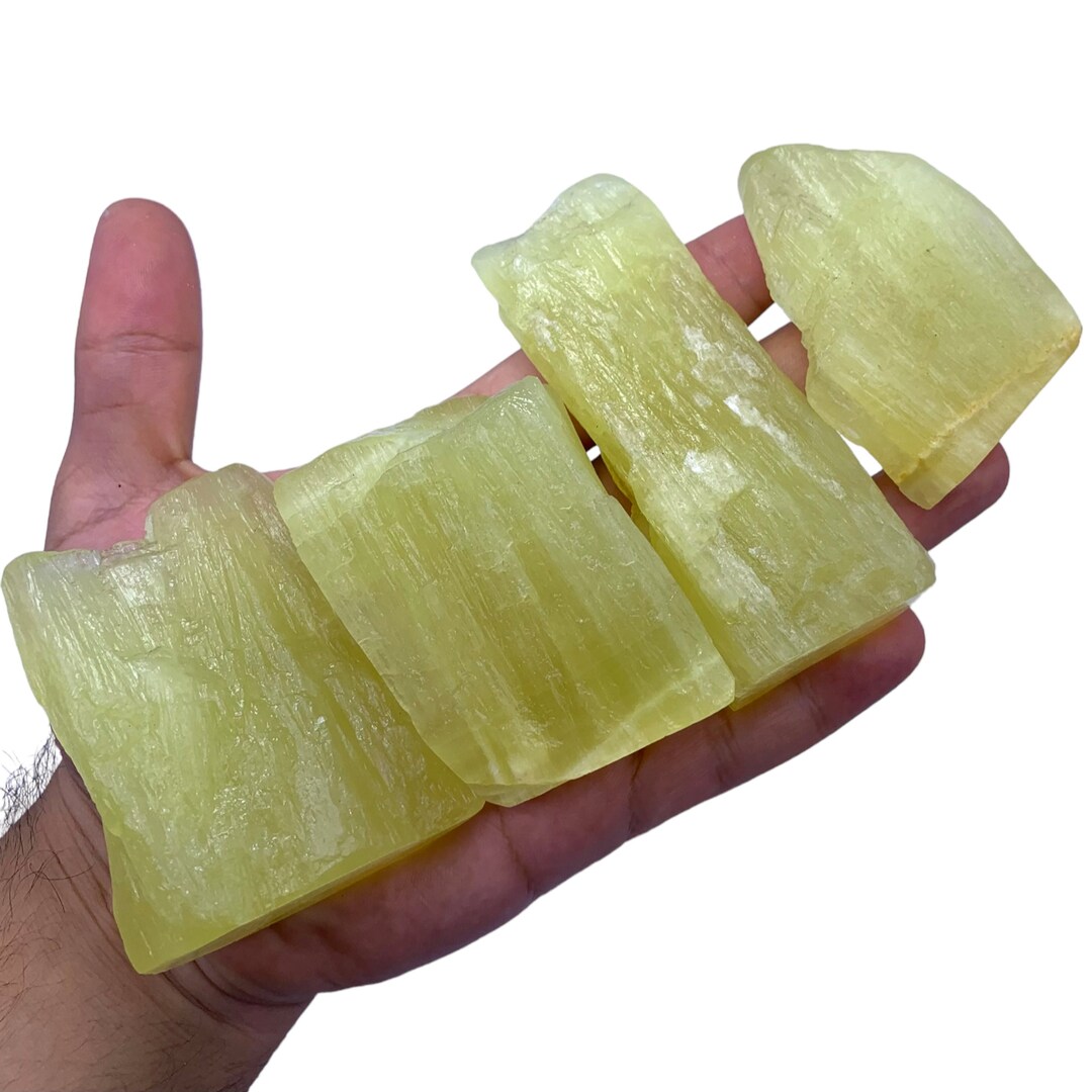 Amazing Quality Yellow Color Lemon Calcite Raw/rough Crystals, Lemon ...