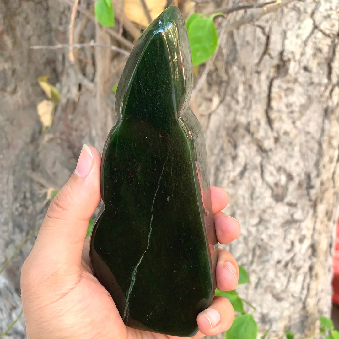 725g Nephrite Jade, Nephrite Jade Free Form, Green Nephrite Jade, Jade ...