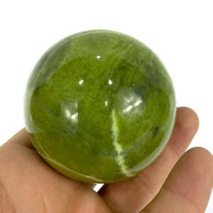 475g Beautiful Yellow Jade Sphere, Shah Maqsood Jade, Jade Sphere, Shah ...