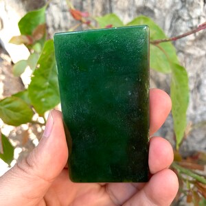 105g Beautiful Polished Green Nephrite Jade, Nephrite Jade Tile ...