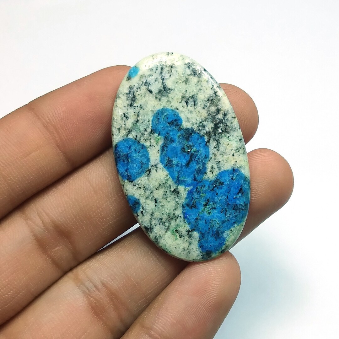 Semiprecious K2 JASPER K2 Granite Raindrop Azurite OVAL Cabochon Loose ...