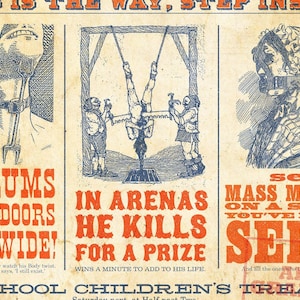 Joy Division "atrocity Exhibition" Victorian Circus Poster Mashup Art ...