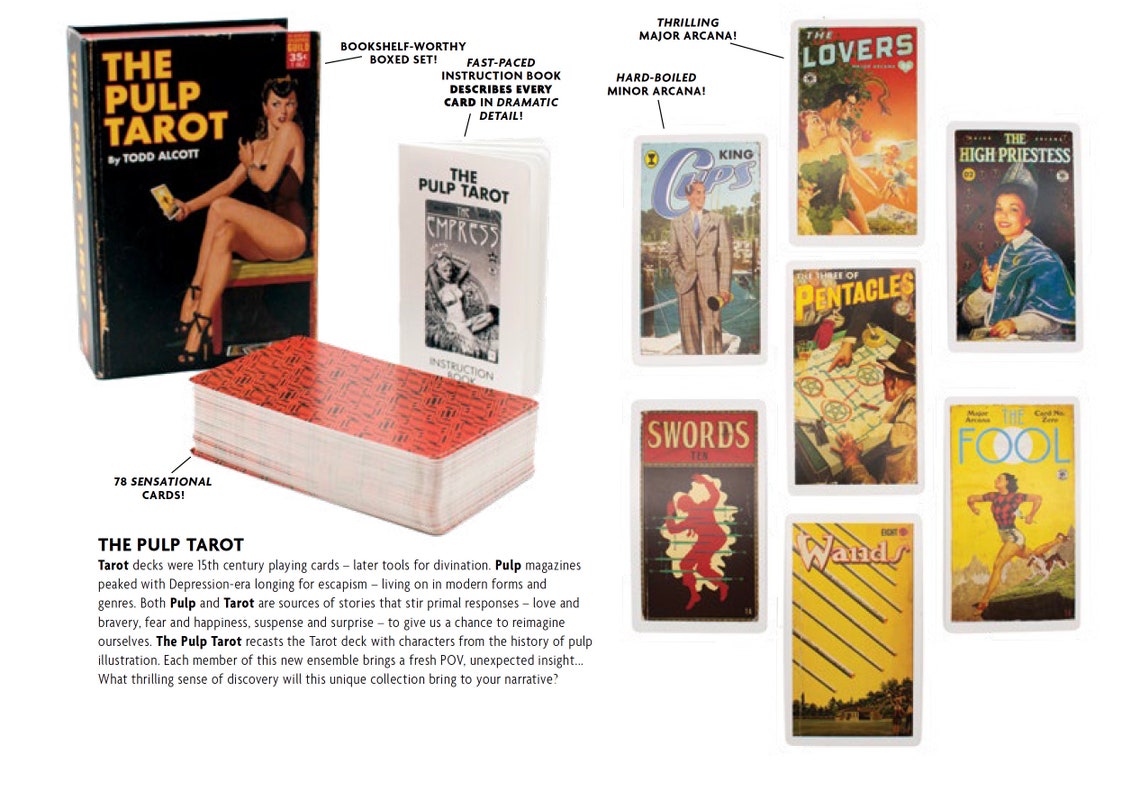The Pulp Tarot Full Tarot Deck - Etsy Australia