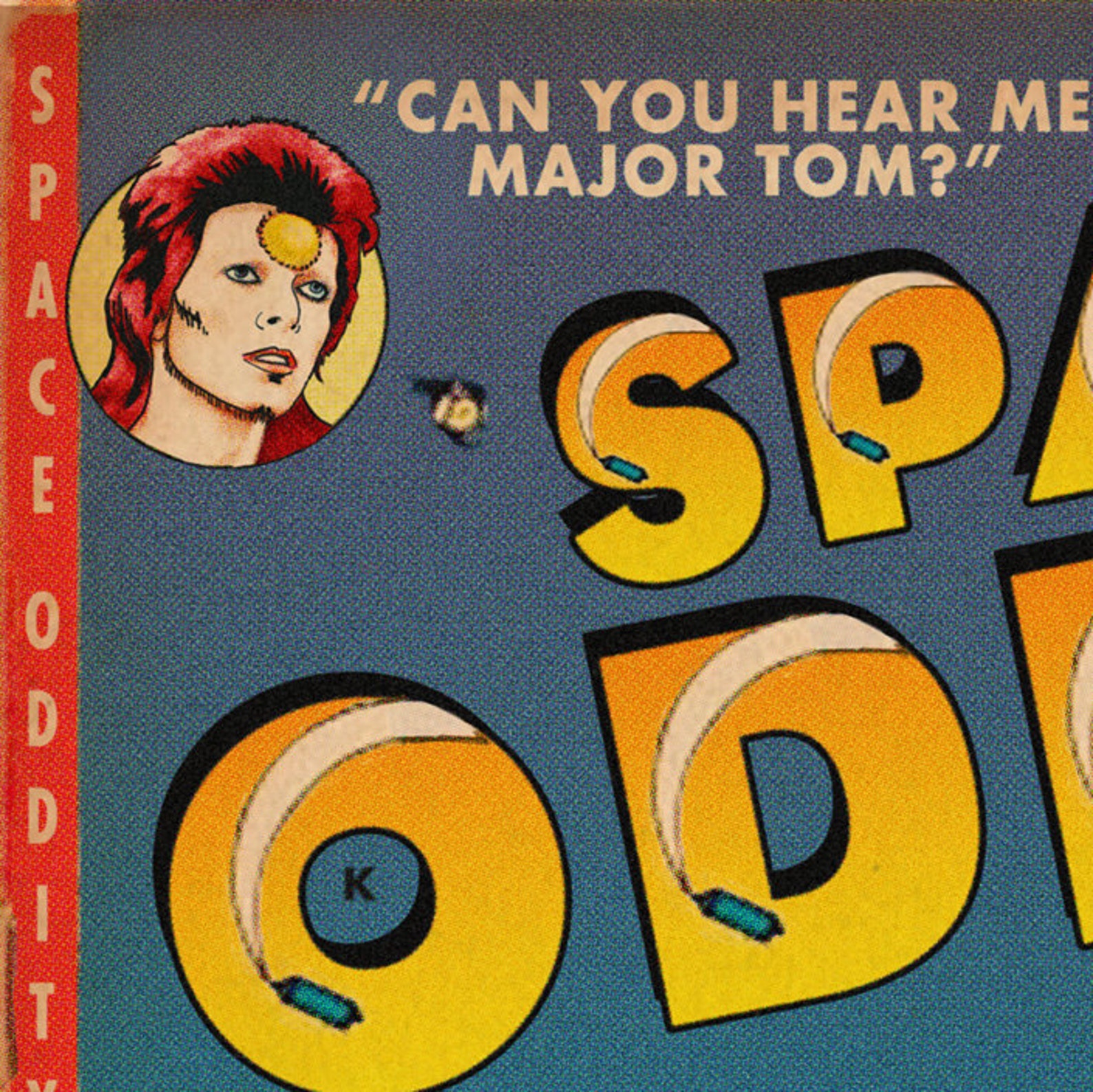 David Bowie "space Oddity" Sci-fi Comic Book Mashup Art Print - Etsy Australia