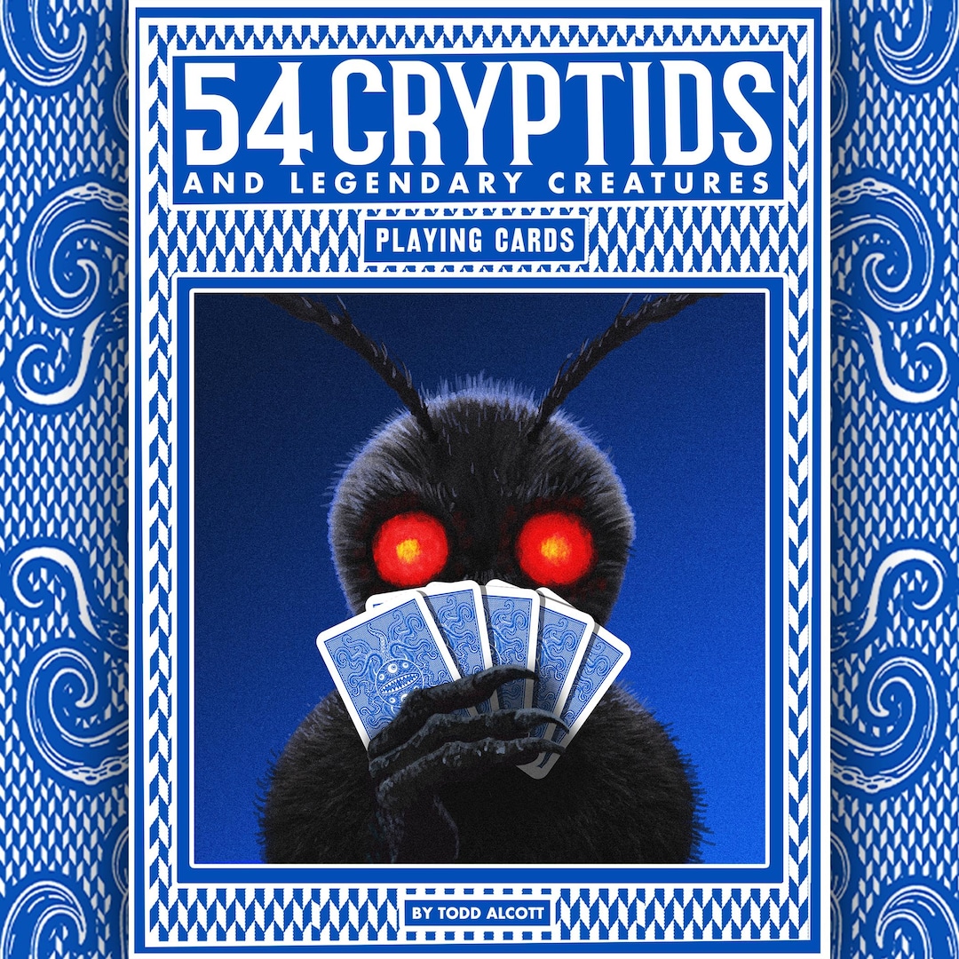 54 Cryptids Standard Poker Playing Cards Deck - Etsy