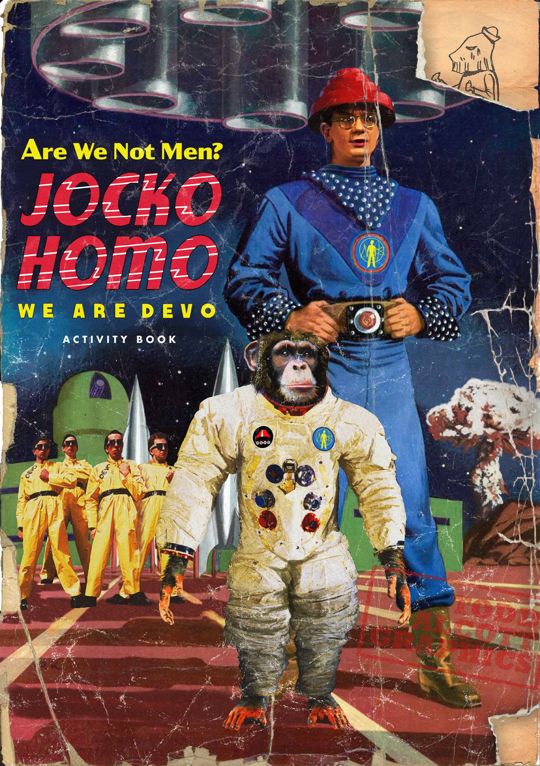 Devo Jocko Homo Space Age Kids Activity Book | Etsy