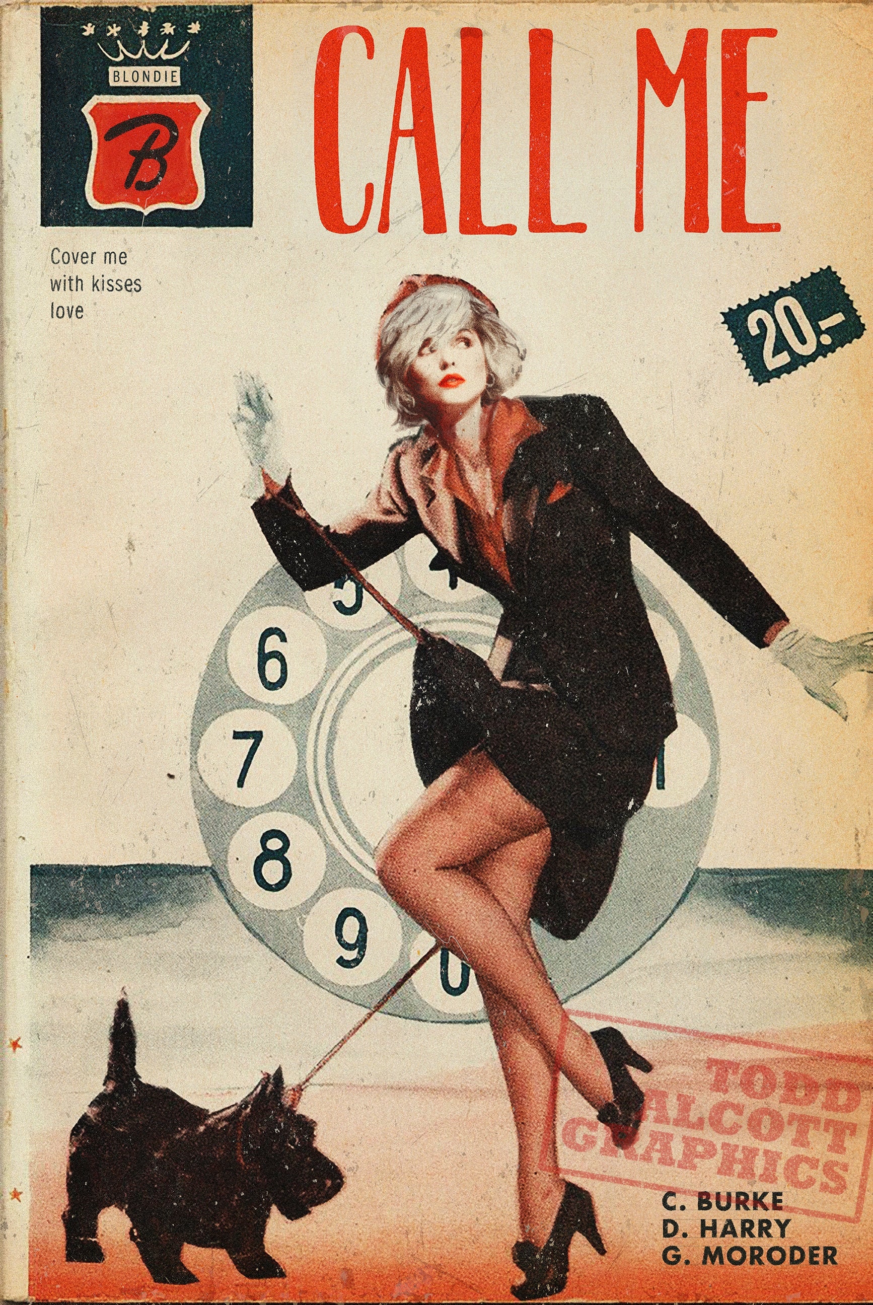 Blondie Call Me 1930s Detective Pulp Novel Mashup | Etsy