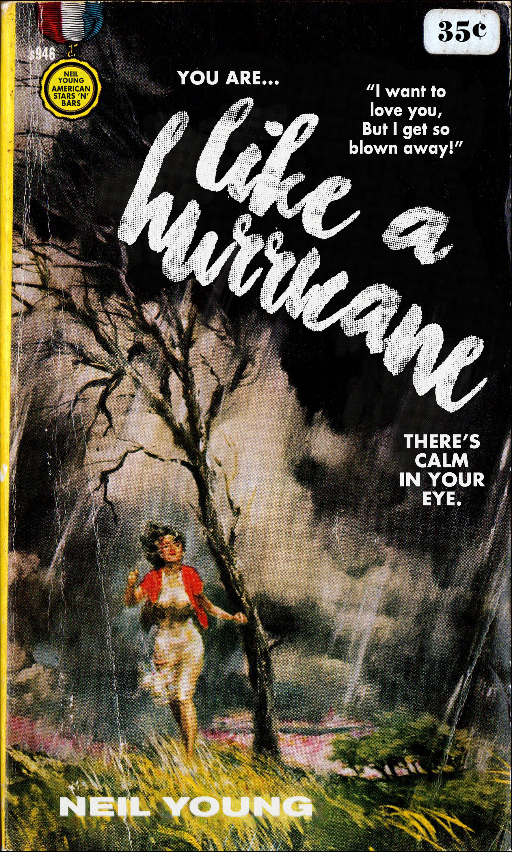 Neil Young "like a Hurricane" Pulp Fiction Mashup Print - Etsy
