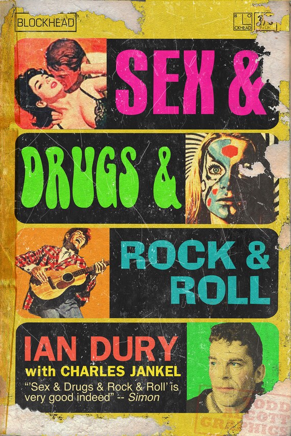 Ian Dury Sex And Drugs And Rock And Roll 1960s Etsy Uk