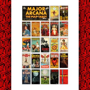 The Pulp Tarot -- Full Tarot Deck! - Etsy