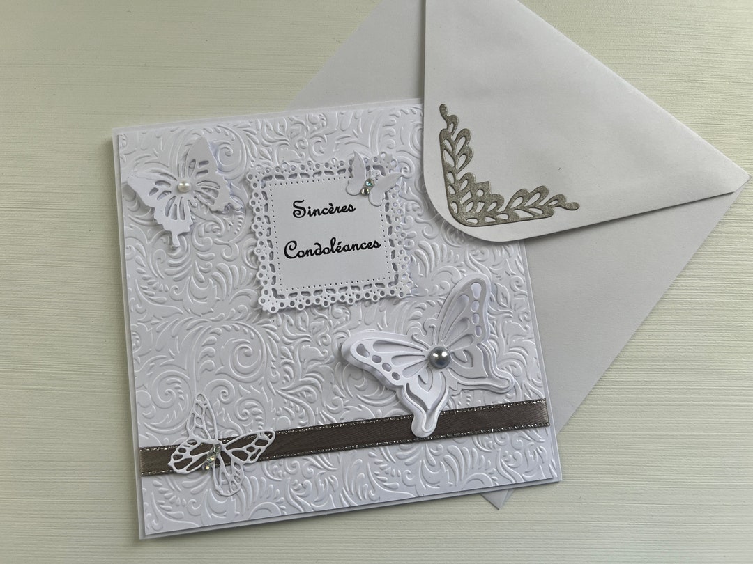 Condolences Card, Bereavement Card, Comfort Card, Sadness Card ...